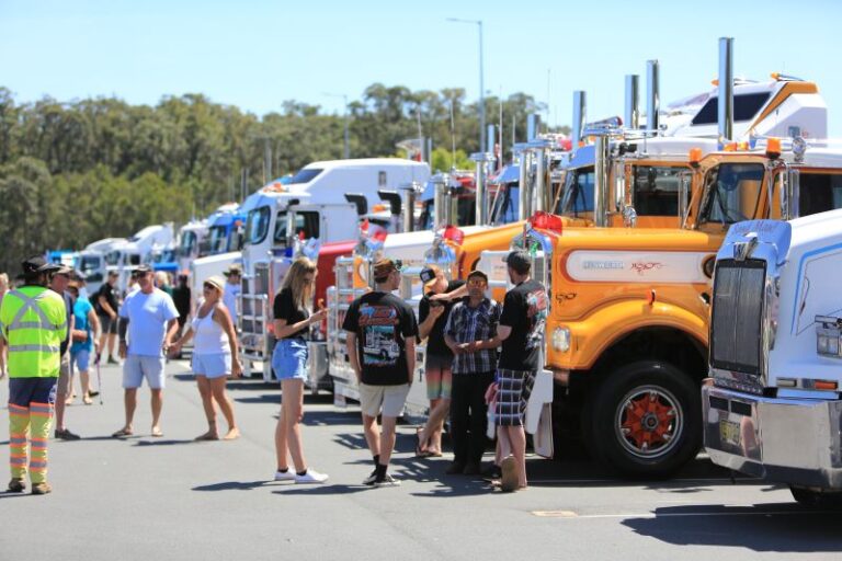 Grinding Gears Burning Diesel – Truck Convoy – Lifeline North Coast