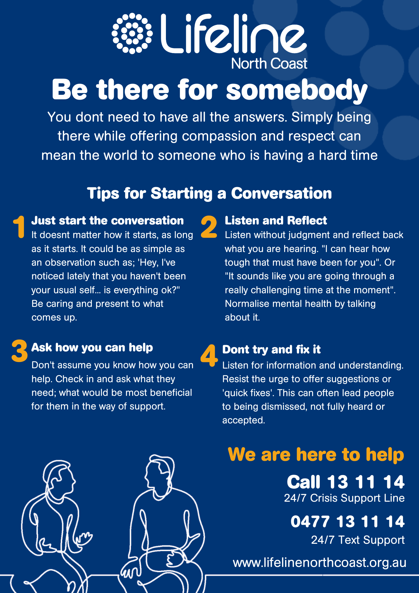 Lifeline Workplace & Community Posters – Lifeline North Coast